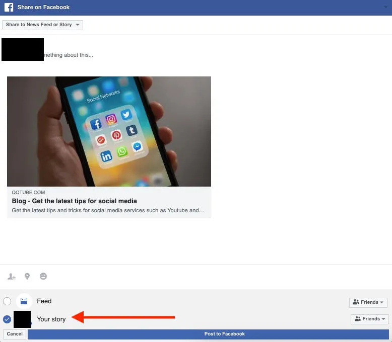 How To Add A Link To Facebook Story
